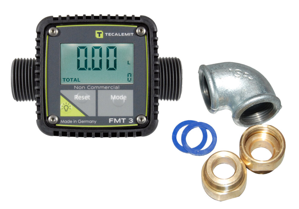 Digital Flow Counter FMT 3 with screwed joints | Qualitools
